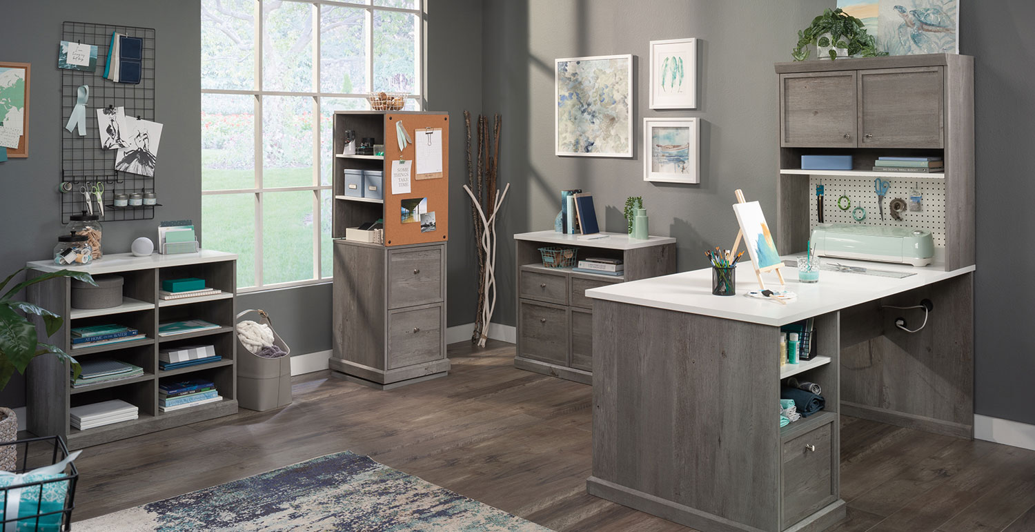 Craft Pro Series: Craft Room Workspace and Storage Furniture – Sauder